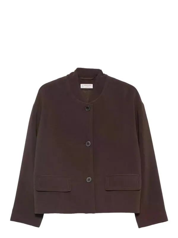 Alberto Biani Button-fastening Flap-pocket Jacket - Brown