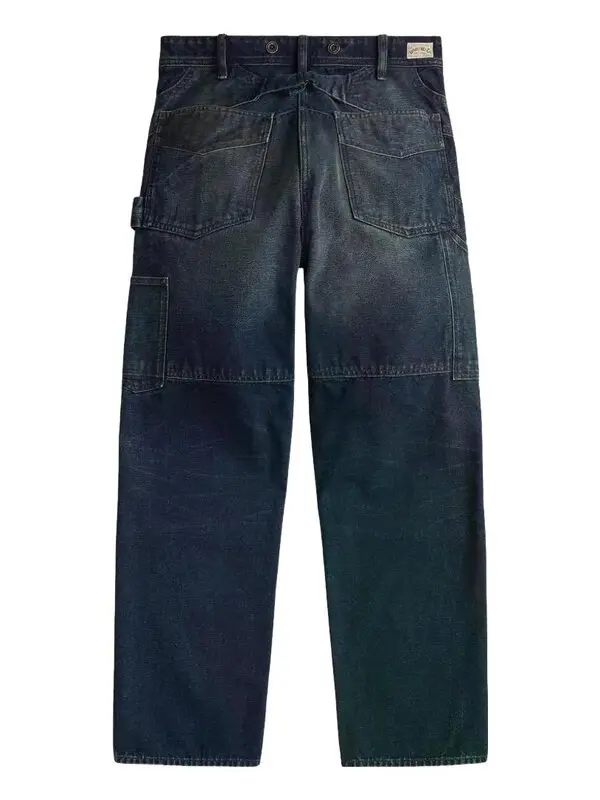 Ralph Lauren Patchwork Cotton Jeans - Blue