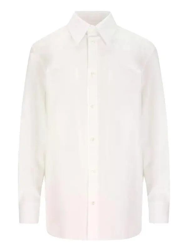 Saint Laurent Button-down Long-sleeve Shirt - White