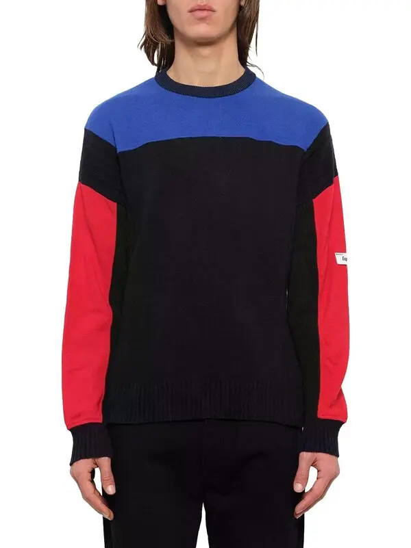 Kenzo Color-block Knit Sweater - Black