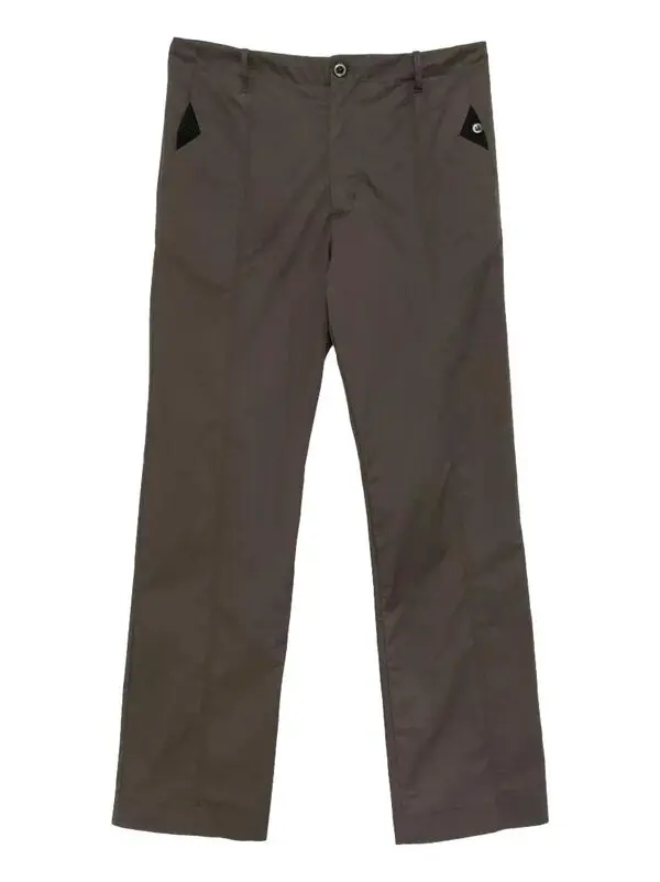 KIKO KOSTADINOV Contrast-panel Straight-leg Trousers - Brown
