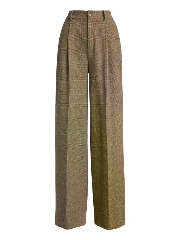 Ralph Lauren Kirahn Check-pattern Wool Trousers - Brown
