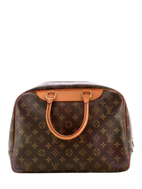 LOUIS VUITTON Deauville Monogram Canvas Handbag - Brown