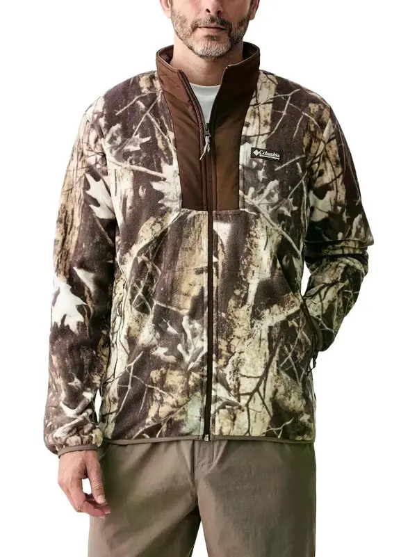 Columbia Sequoia Grove Camouflage-print Zip-up Sweater - Brown