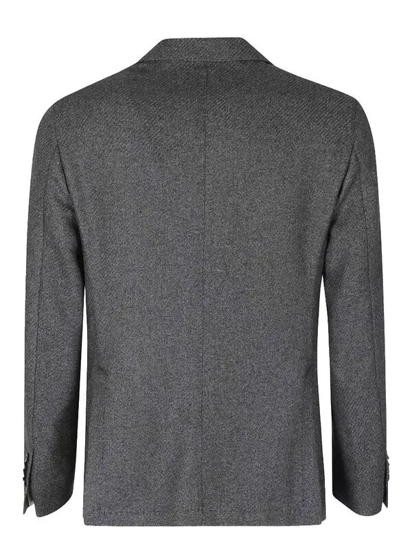 L.B.M. Herringbone Blazer - Grey