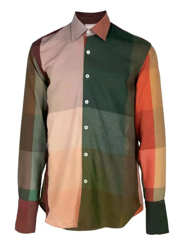 MARRAKSHI LIFE Plaid Long-sleeve Shirt - Green