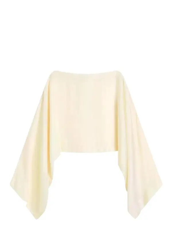 Bondi Born Ardea Hammered Satin Cropped Top - Neutrals