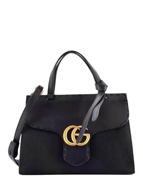 Gucci Gg Marmont Mini Satchel - Black