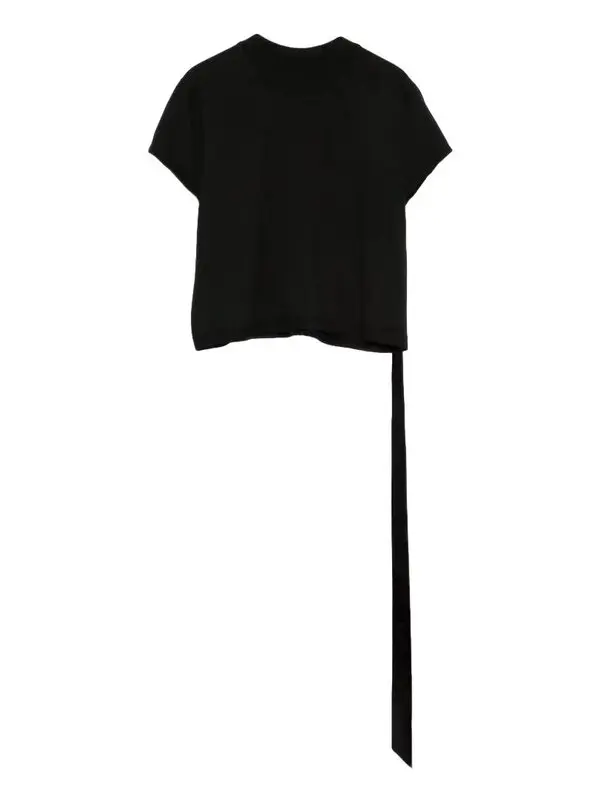 Rick Owens Strap-detail Crop T-shirt - Black