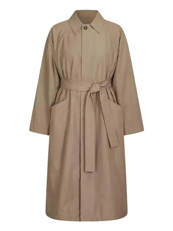 Ossou Arma Belted Coat - Neutrals