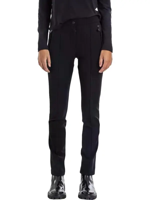 Moncler Pintuck-detail Zip-pocket Trousers - Black