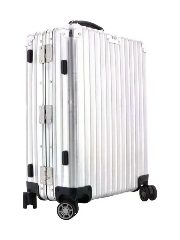 Fendi X Rimowa Aluminum Cabin Trolley Travel Bag - Silver