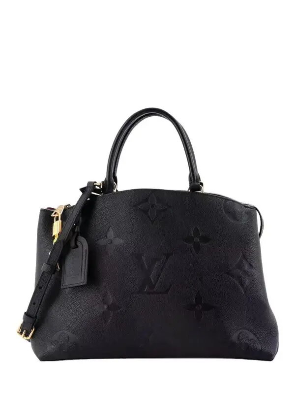 LOUIS VUITTON Monogram Empreinte Giant Grand Palais Shoulder Bag - Black