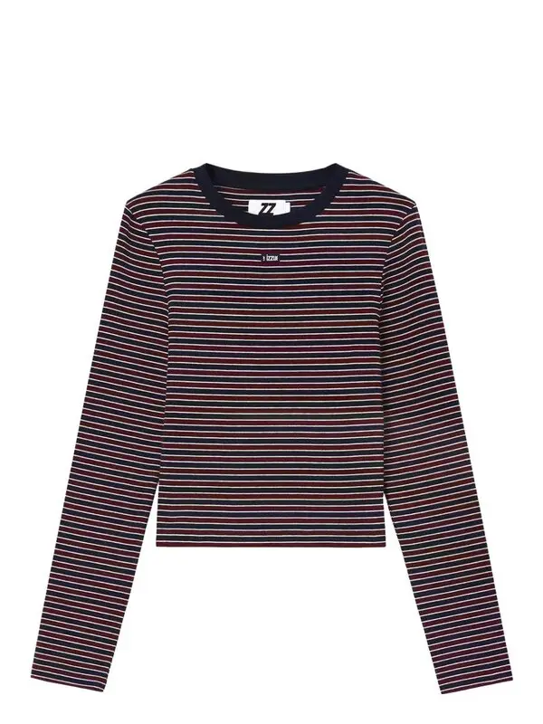Izzue Striped Long-sleeve T-shirt - Blue