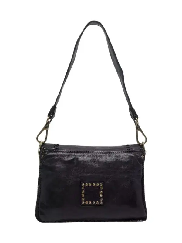 CAMPOMAGGI Agnese Whipstitch-trim Shoulder Bag - Black