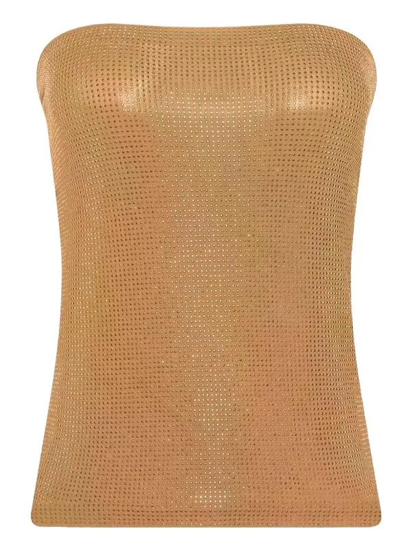 Wolford Liquid Metal Tube Top - Gold
