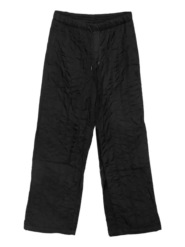 Rains Quilted Drawstring Trousers - Black