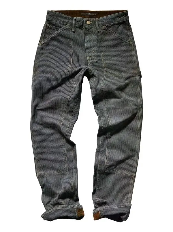 SEVEN Stripe-pattern Carpenter Trousers - Blue