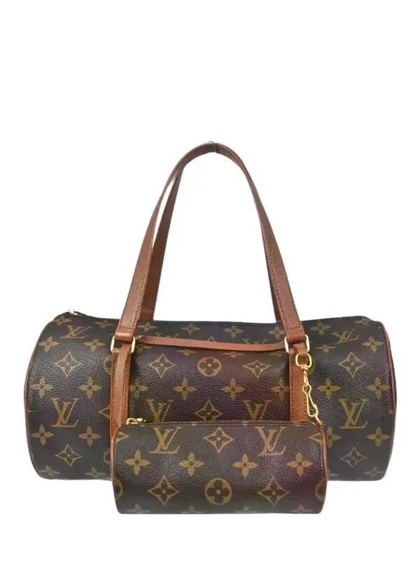 LOUIS VUITTON 1993 Papillon 30 Monogram Shoulder Bag - Brown