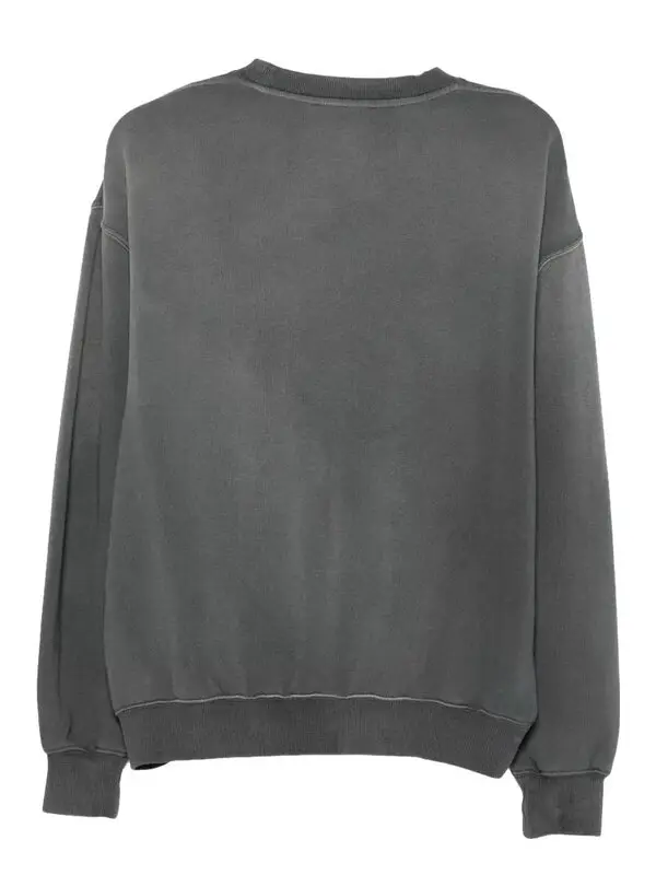 6397 Faded-effect Crew Neck Sweashirt - Grey