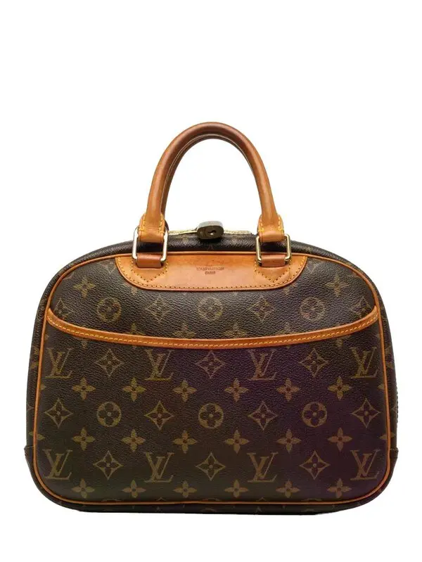 LOUIS VUITTON 2004 Monogram Trouville Handbag - Brown