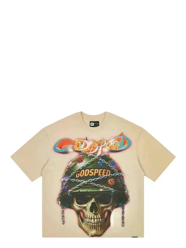 GODSPEED Graphic-print T-shirt - Neutrals