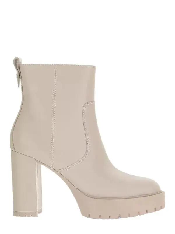 Pinko Platform Ankle Boots With Side Zip - Neutrals