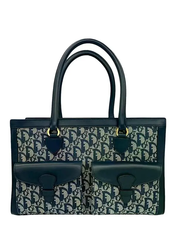 Dior Trotter Canvas Tote Bag - Blue