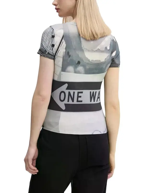 Desigual Graphic-print Short-sleeve T-shirt - Grey