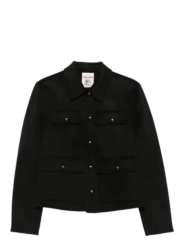 SEMICOUTURE Wool Jacket - Black