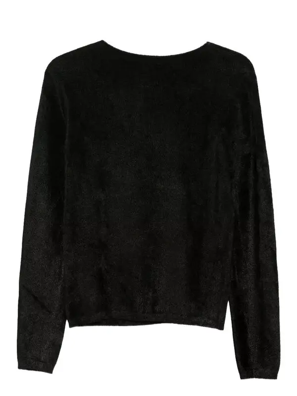 SEMICOUTURE Fine-knit Long-sleeve Jumper - Black