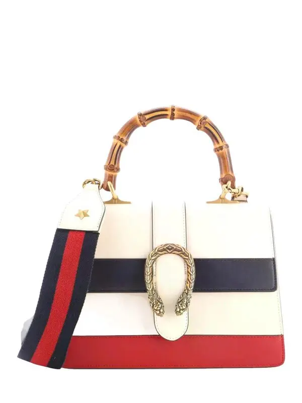 Gucci Dionysus Bamboo Top Handle Satchel - Blue