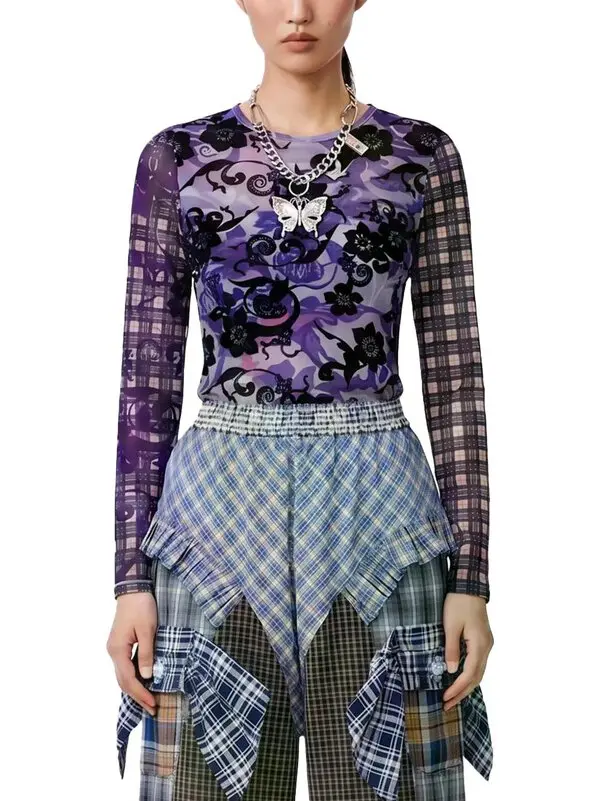 CHOPOVA LOWENA Graphic-print T-shirt - Purple