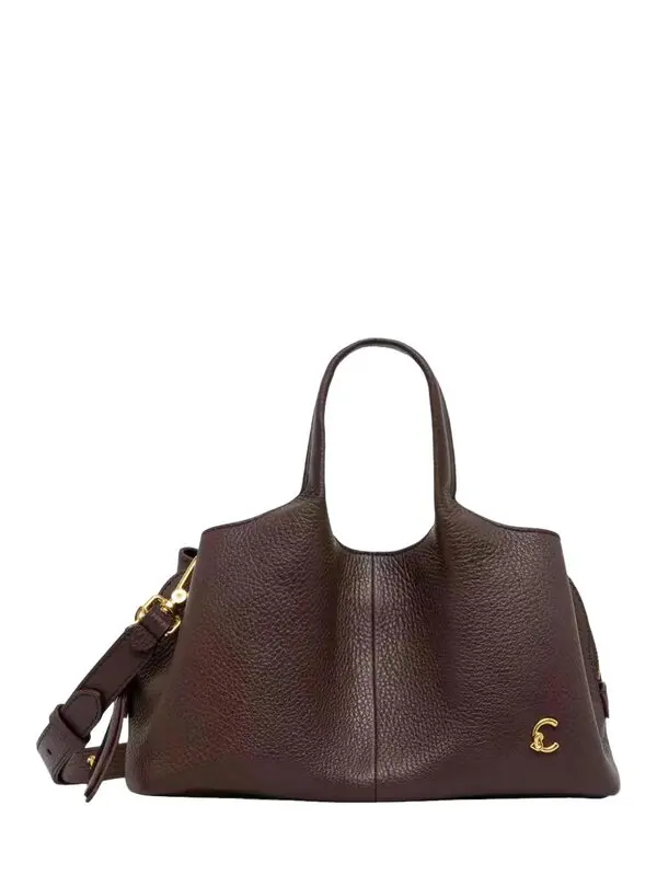 COCCINELLE Grainy-leather Crossbody Bag - Brown