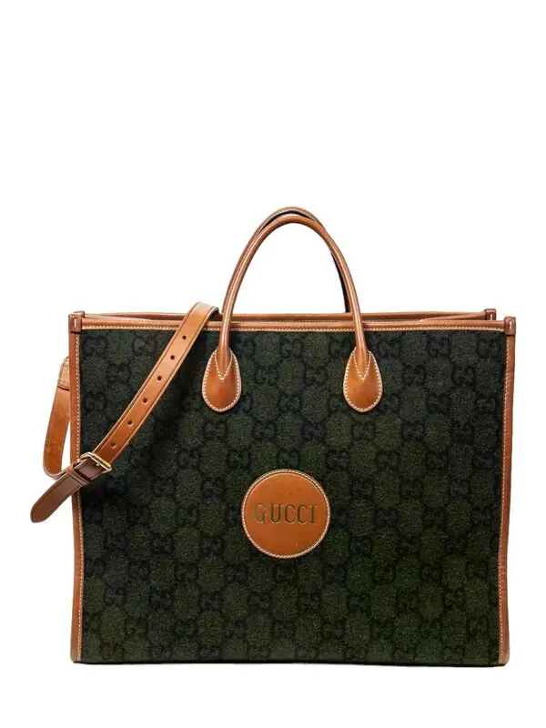 Gucci Gg Pattern Tote Bag - Green