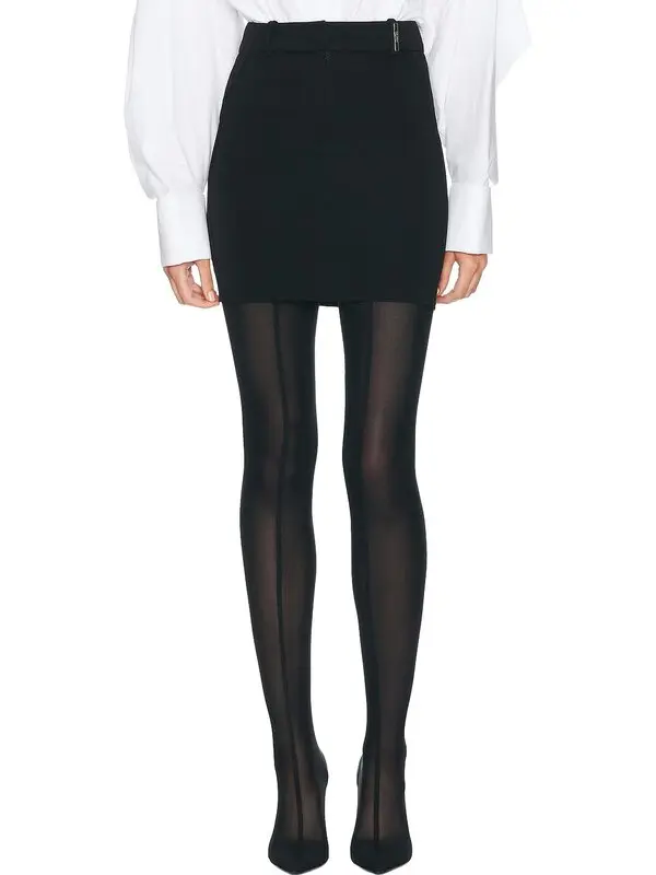 Attico Bodycon Mini Skirt - Black