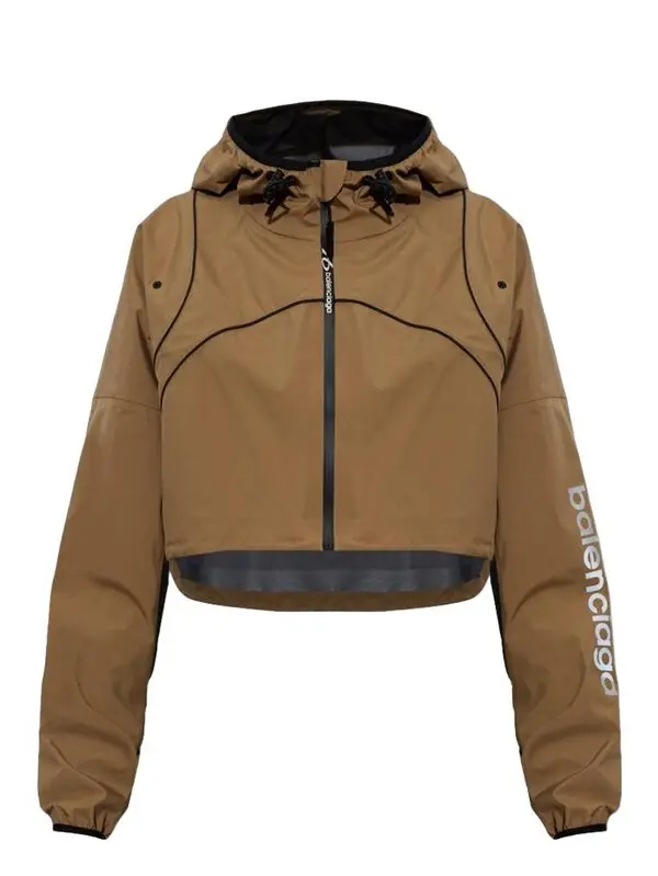 Balenciaga Techwear Cropped Jacket - Camel