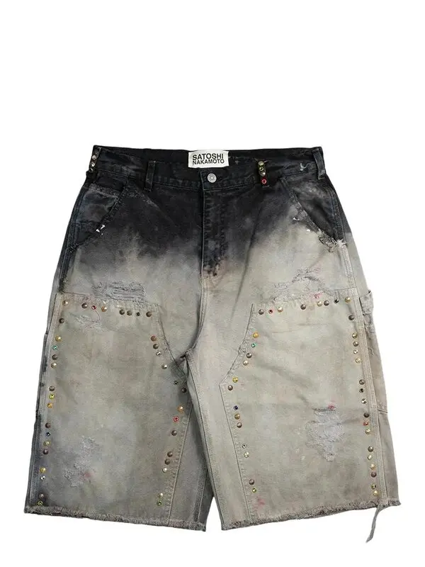 SATOSHI NAKAMOTO Carpenter Shorts - Gray
