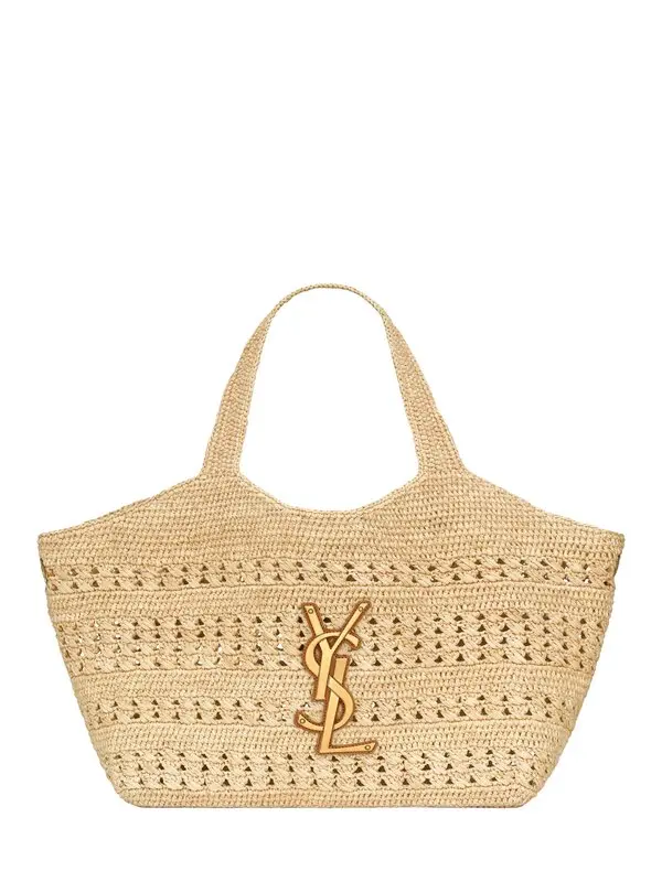 Saint Laurent Medium Icare Tote Bag - Beige