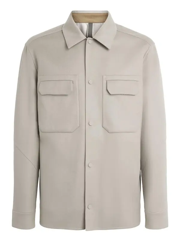 Sease Wool-blend Fleece Overshirt - Beige