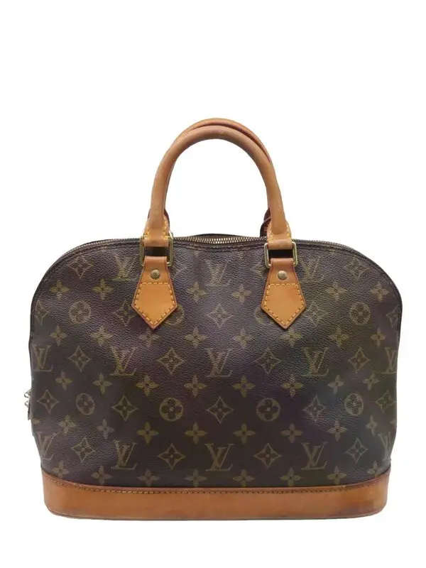 LOUIS VUITTON Monogram Alma Pm Handbag - Brown