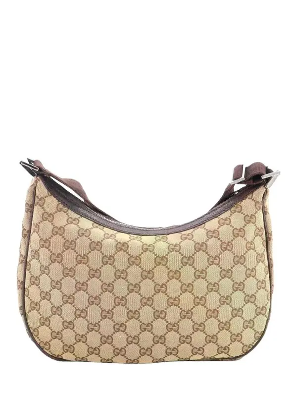 Gucci Gg Canvas Leather Medium Messenger Bag - Brown