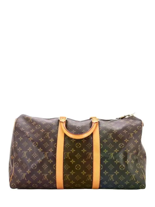 LOUIS VUITTON Keepall Bag Monogram Canvas 50 Travel Bag - Brown