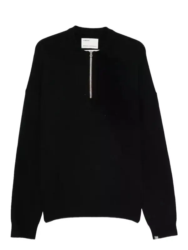 Extreme Cashmere Half-zip Sweater - Black