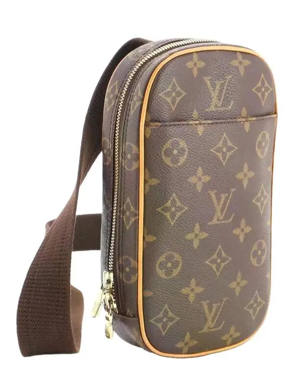 LOUIS VUITTON Pochette Gange Monogram Canvas Belt Bag - Brown