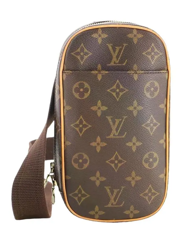LOUIS VUITTON Pochette Gange Monogram Canvas Belt Bag - Brown