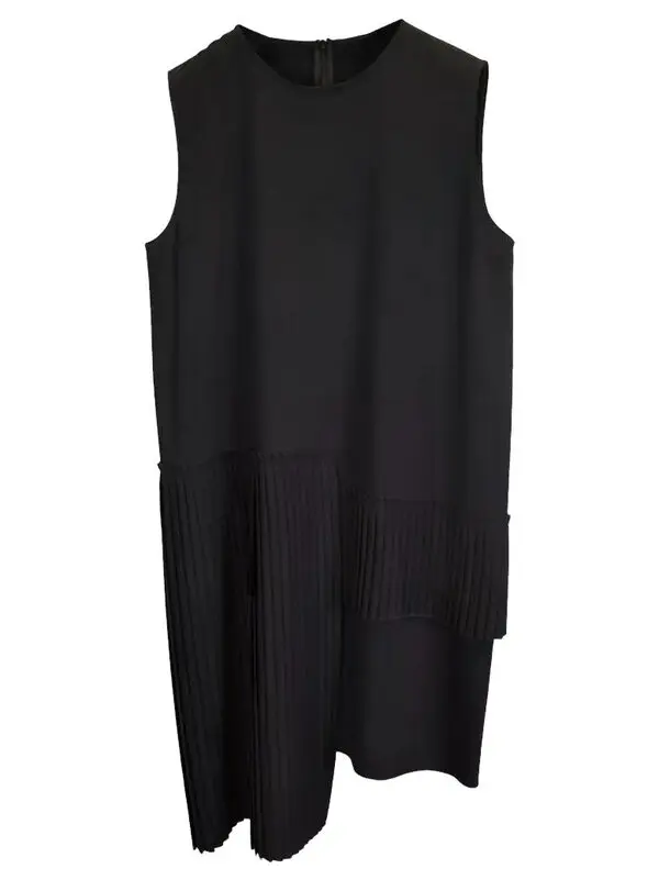 MAISON MARGIELA Asymmetric Pleated Dress - Black