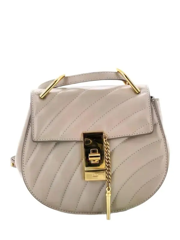 Chloé Drew Bijou Quilted Leather Mini Crossbody Bag - Neutrals