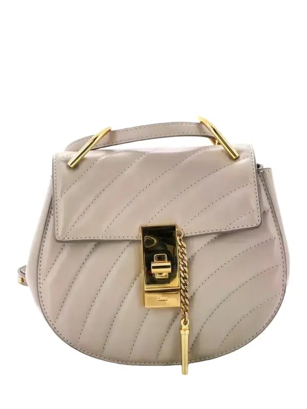 Chloé Drew Bijou Quilted Leather Mini Crossbody Bag - Neutrals