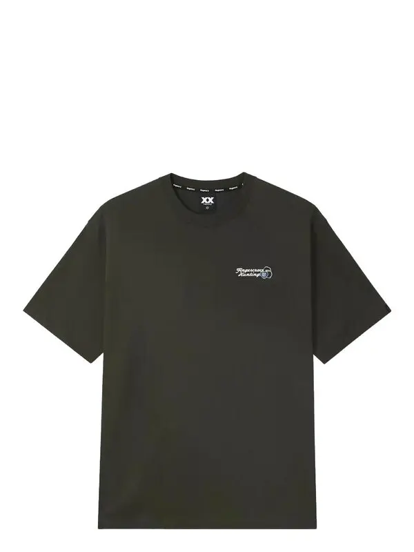 FINGERCROXX Logo-print Cotton T-shirt - Grey